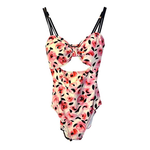 kate spade | Swim | Kate Spade Rose Garden Pin Up One Piece Swimsuit L ...